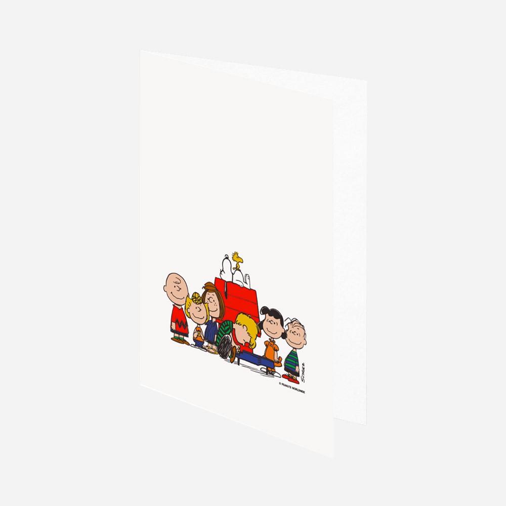 Carte postale double Snoopy Persistence avec enveloppe et sticker - Peanuts x Titlee