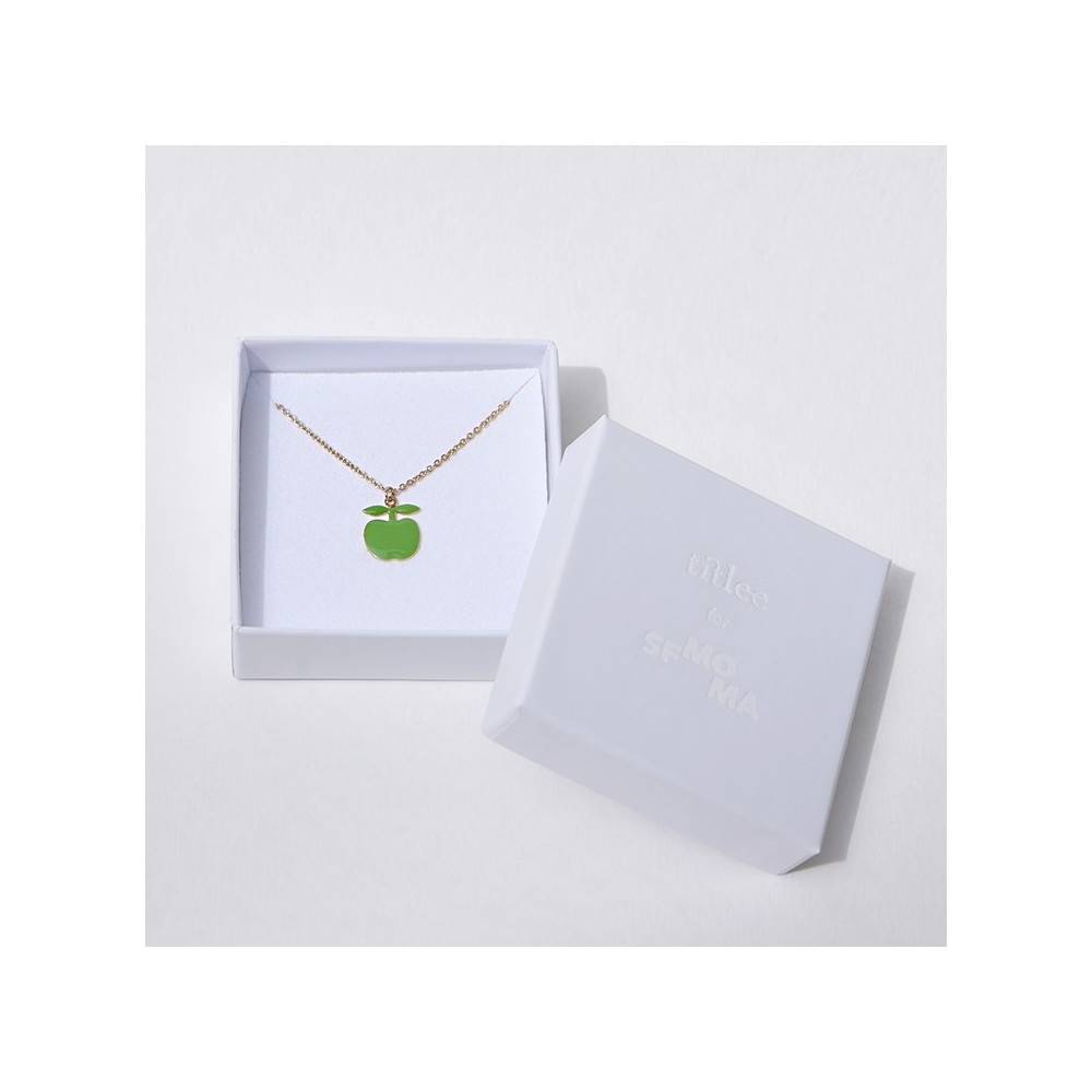 Collier AMELIA vert pomme - Titlee Paris x SFMOMA - Bijoux haute fantaisie