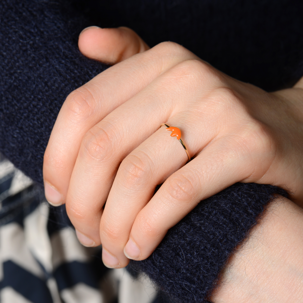 MAPLE Ring orange - Titlee Paris - High fashion jewellery