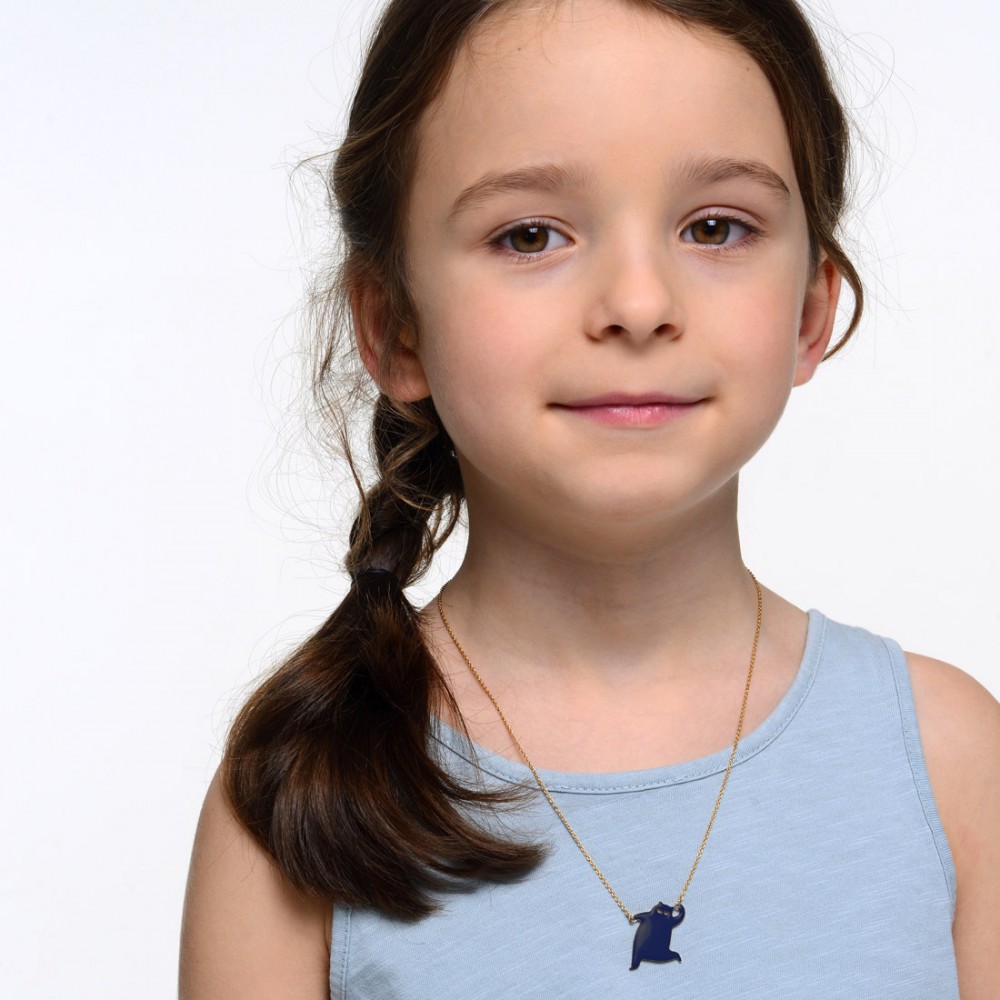 Collier PORTER marine - Titlee Paris - Bijoux haute fantaisie